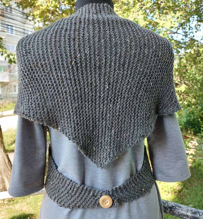 Chunky Outlander Shawl Cozy Cosplay Cape for Outlander Fans, Hand Knit ...