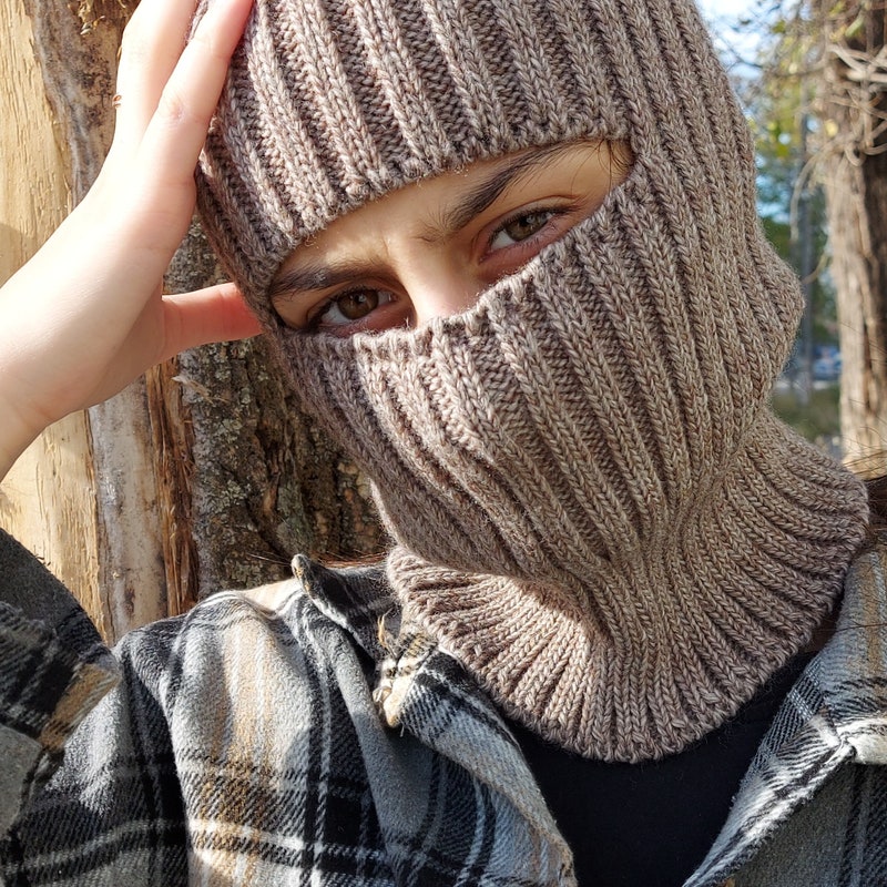 Wool Ski Mask Hat - Etsy UK
