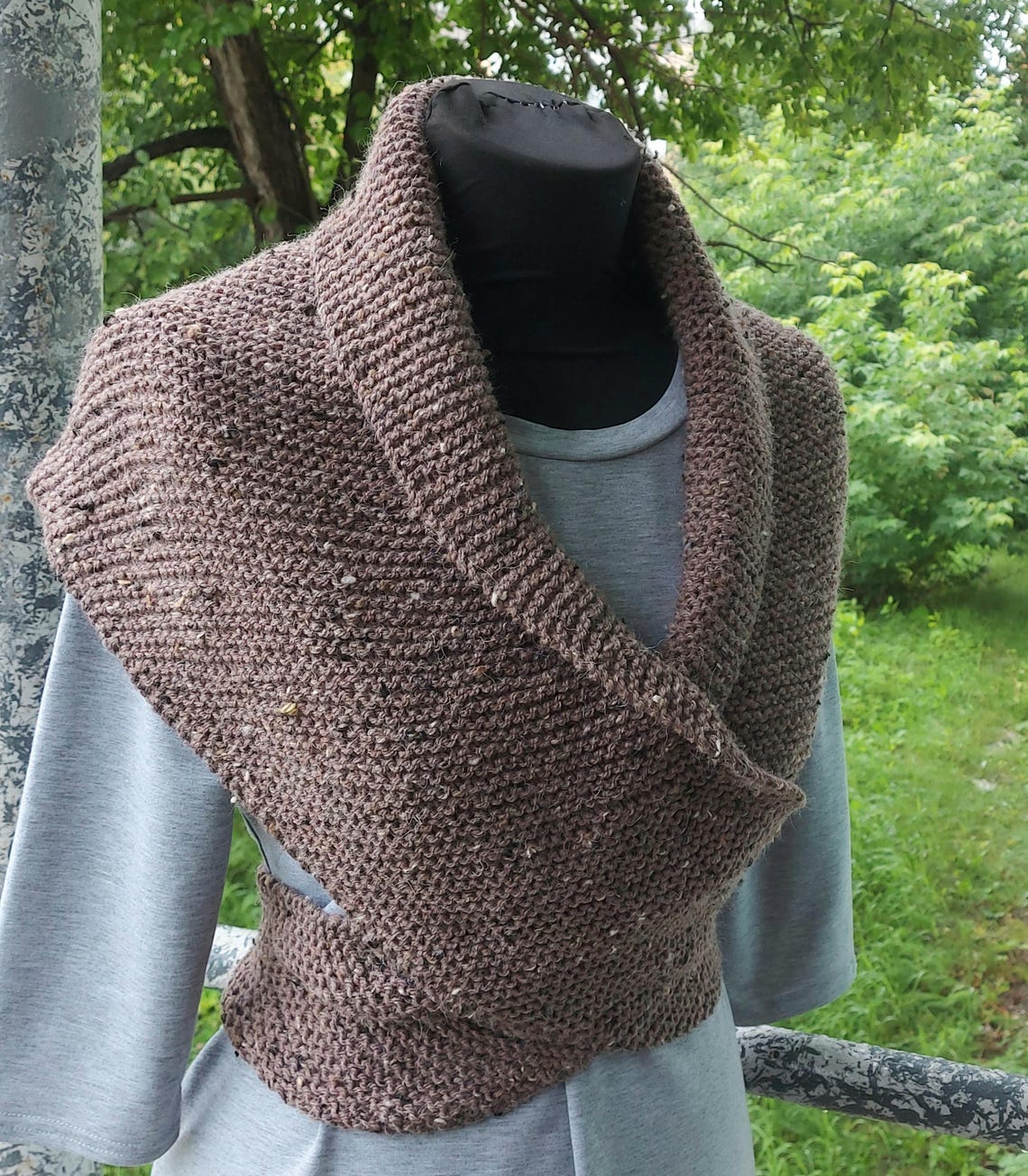 Chunky Outlander Shawl Cozy Cosplay Cape for Outlander Fans, Hand Knit ...