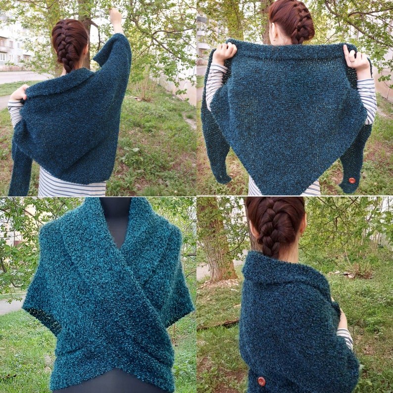 Green Outlander Shawl, Warm Rustic Wrap for Boho Wedding ,renaissance ...