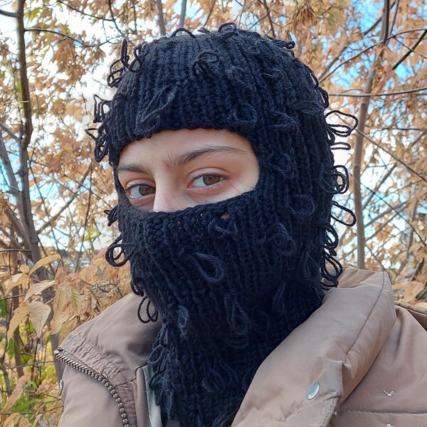 Furry Ski Mask - Etsy