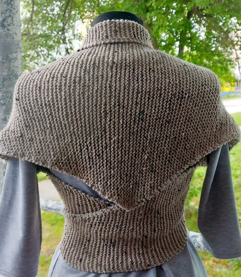 Chunky Outlander Shawl Cozy Cosplay Cape for Outlander Fans, Hand Knit ...