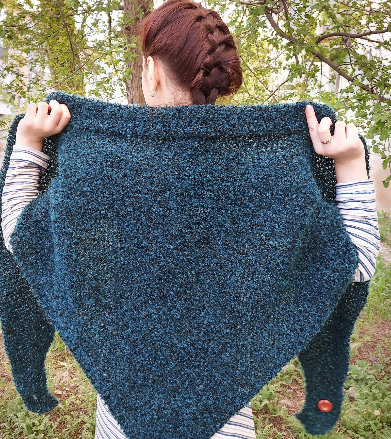 Green Outlander Shawl, Warm Rustic Wrap for Boho Wedding ,renaissance ...