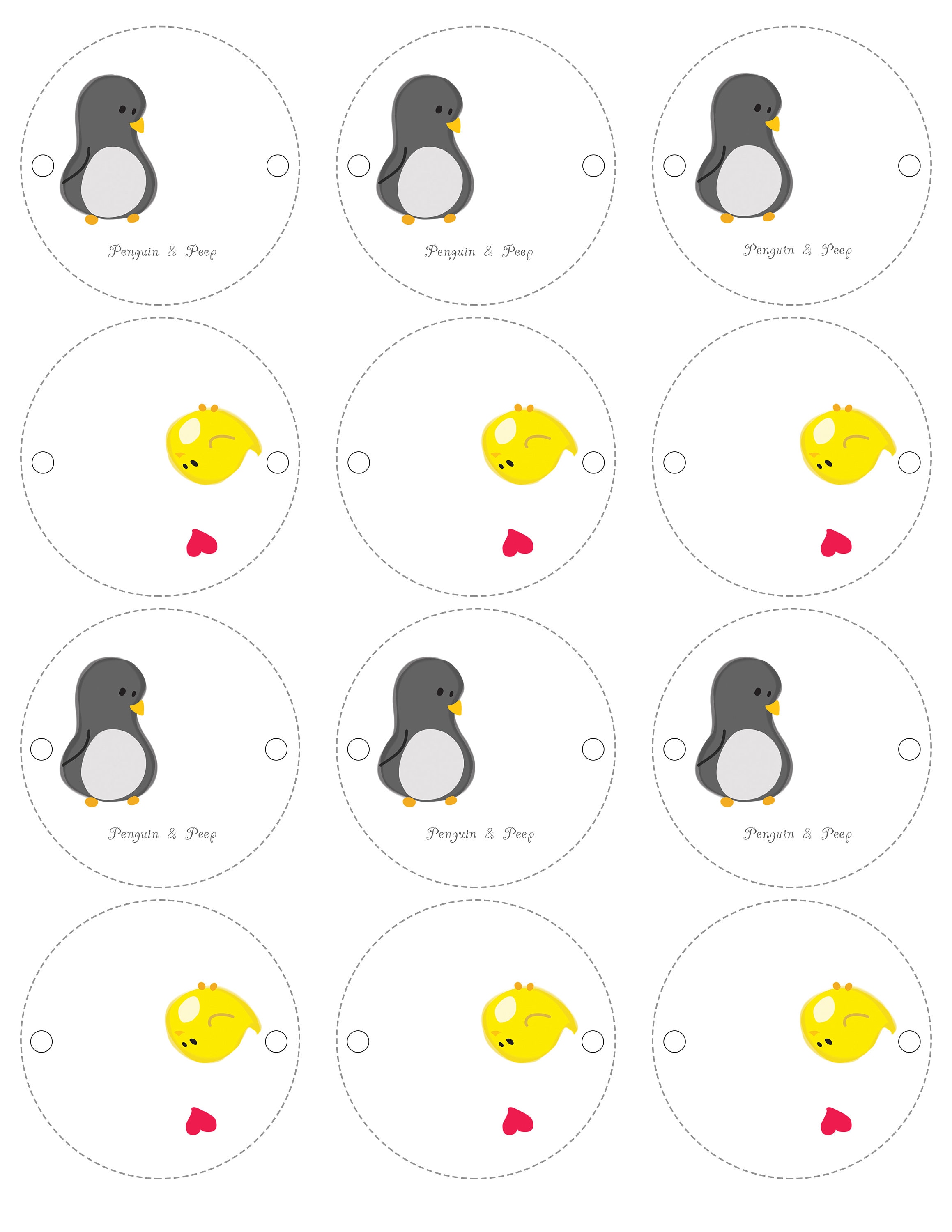 DIY Thaumatrope Penguin & Peep | Kids Activity | Optical Toy ...