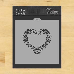 Delft Heart Stencil - Etsy