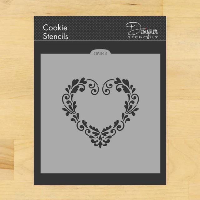Delft Heart Stencil - Etsy