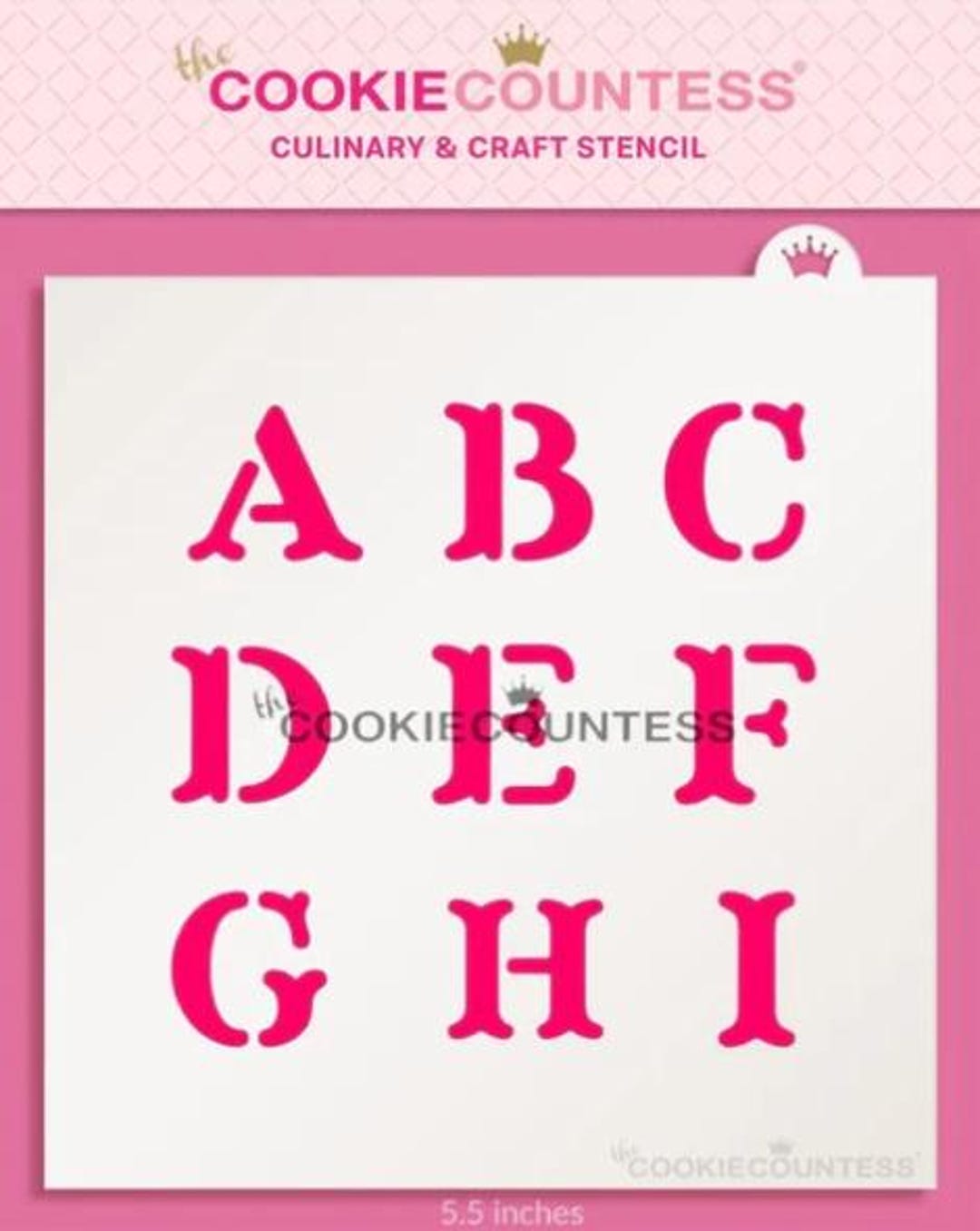 Alphabet Block Stencil 4 Pc - Etsy