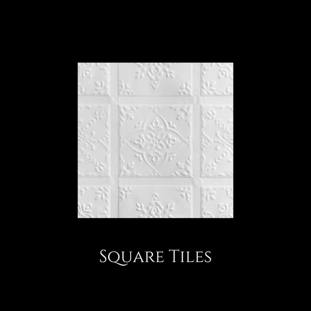Square Tiles Embossing Sheets 6/pkg - Etsy