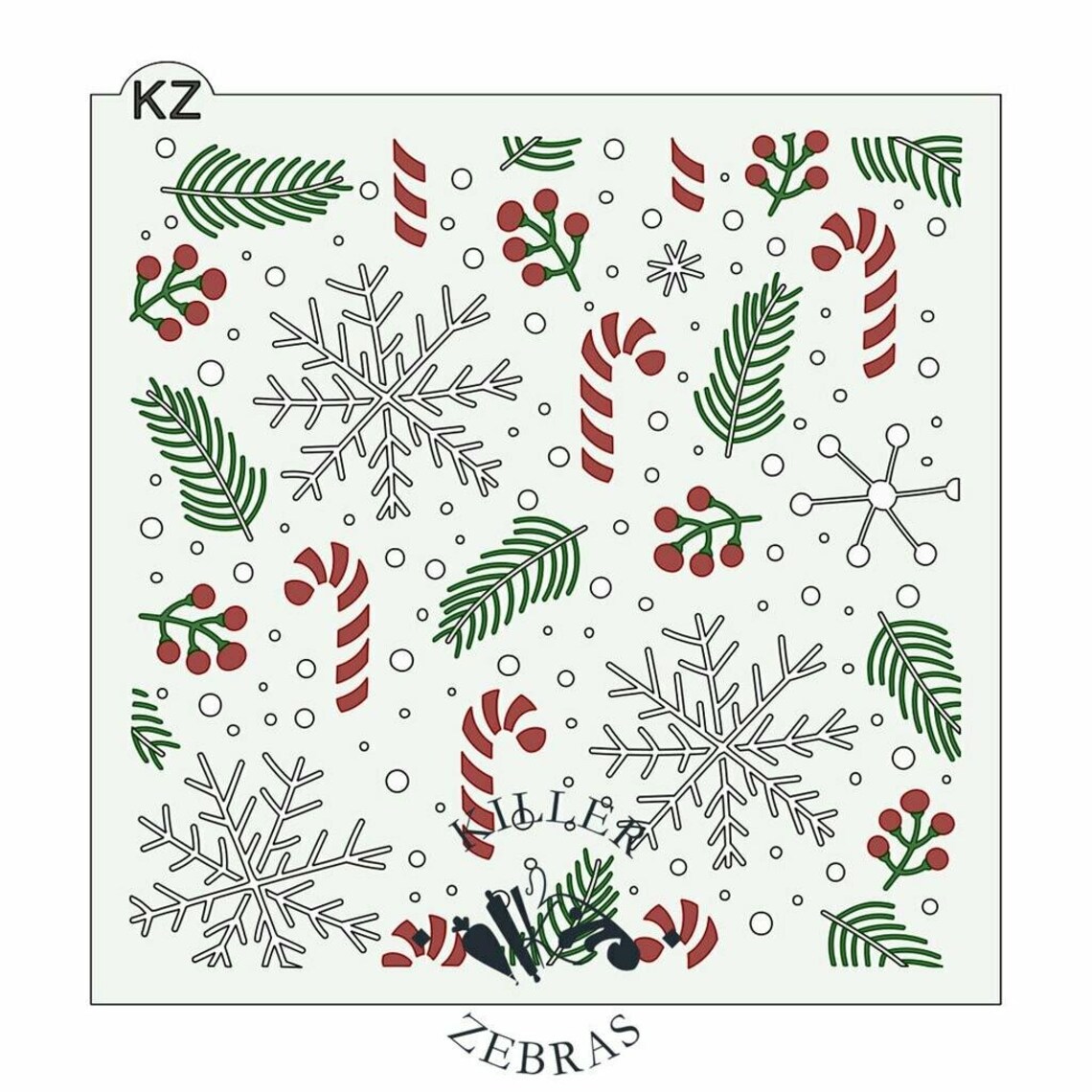 Tis the Season Stencil 3 Pc - Etsy