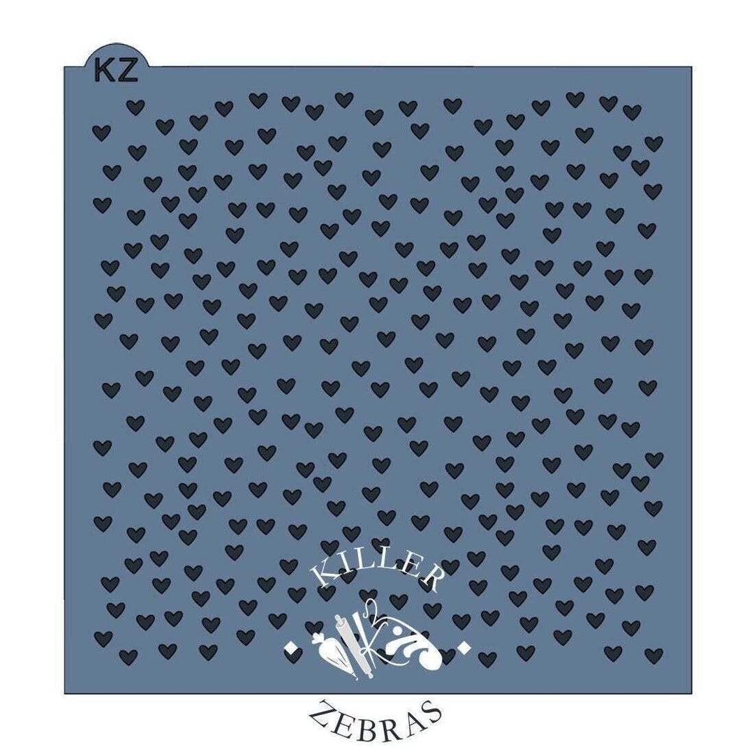 Tiny Hearts Stencil - Etsy