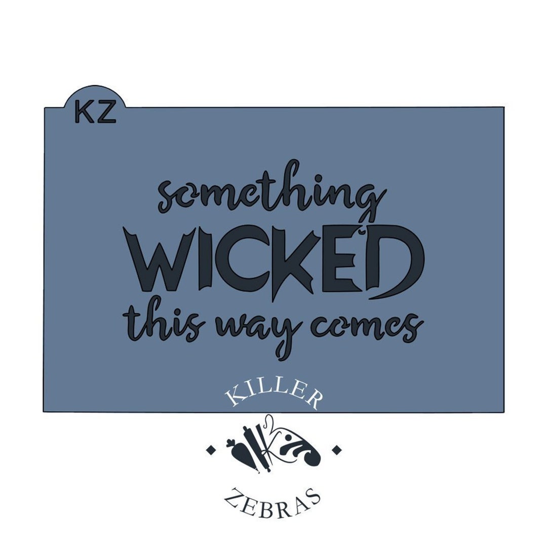 Something Wicked This Way Comes Stencil - Etsy