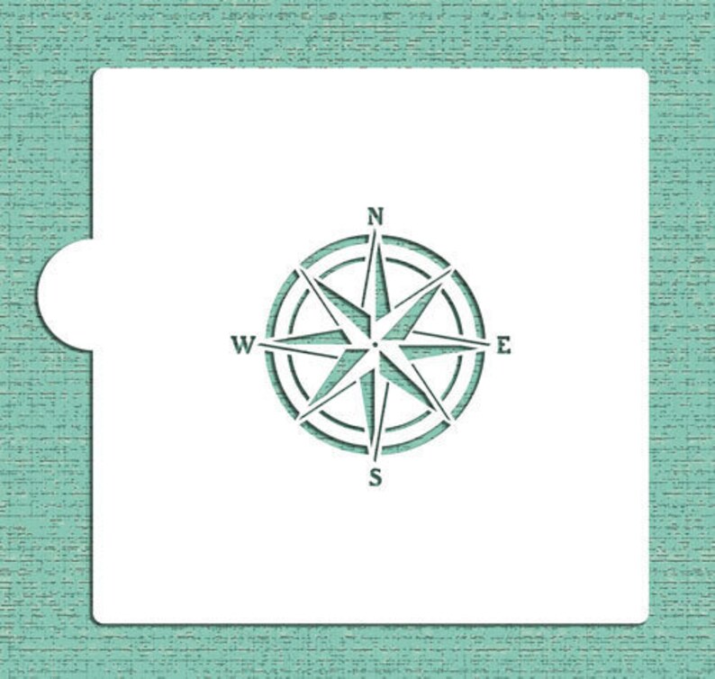Compass Rose Stencil - Etsy