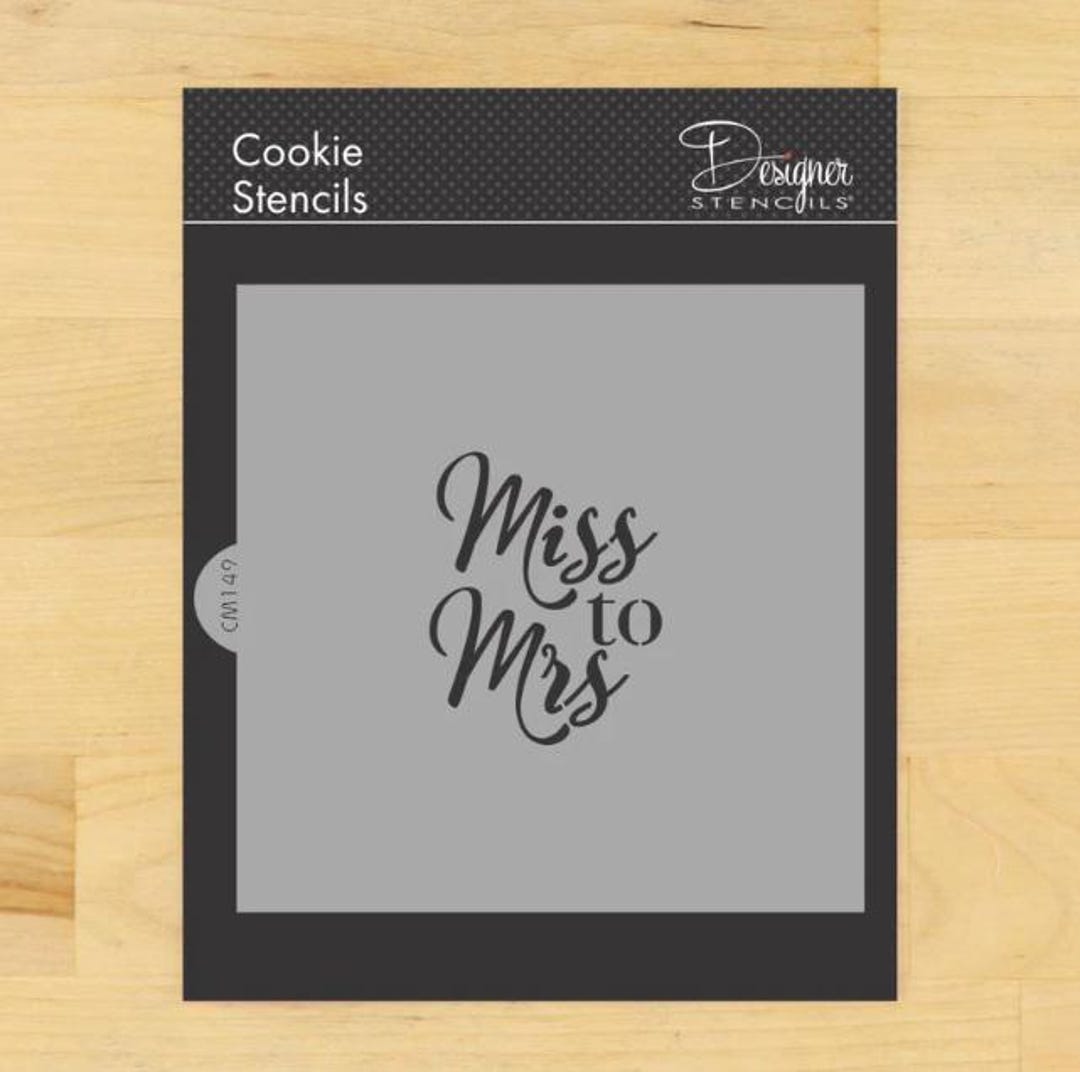 Miss to Mrs. Stencil - Etsy