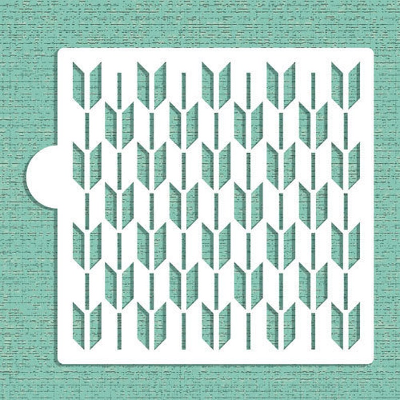 Retro Arrow Background Stencil - Etsy