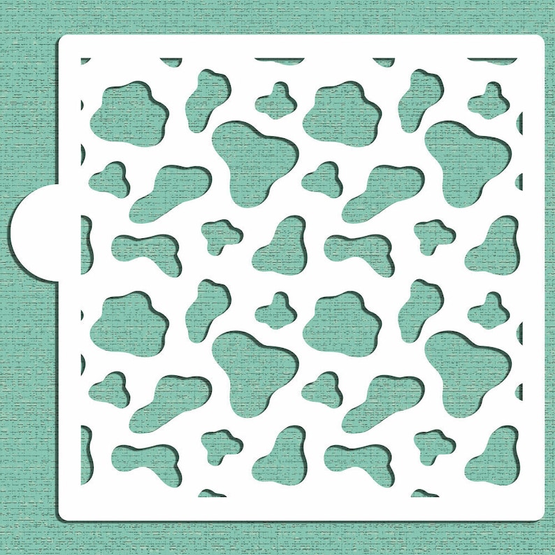 Cow Print Stencil - Etsy