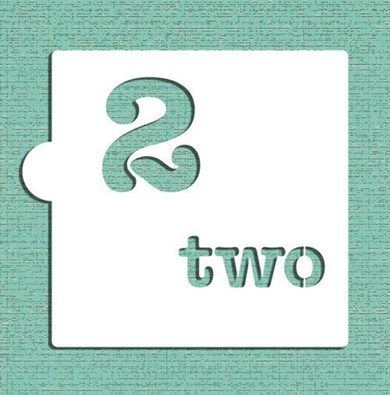 Number Two Stencil - Etsy