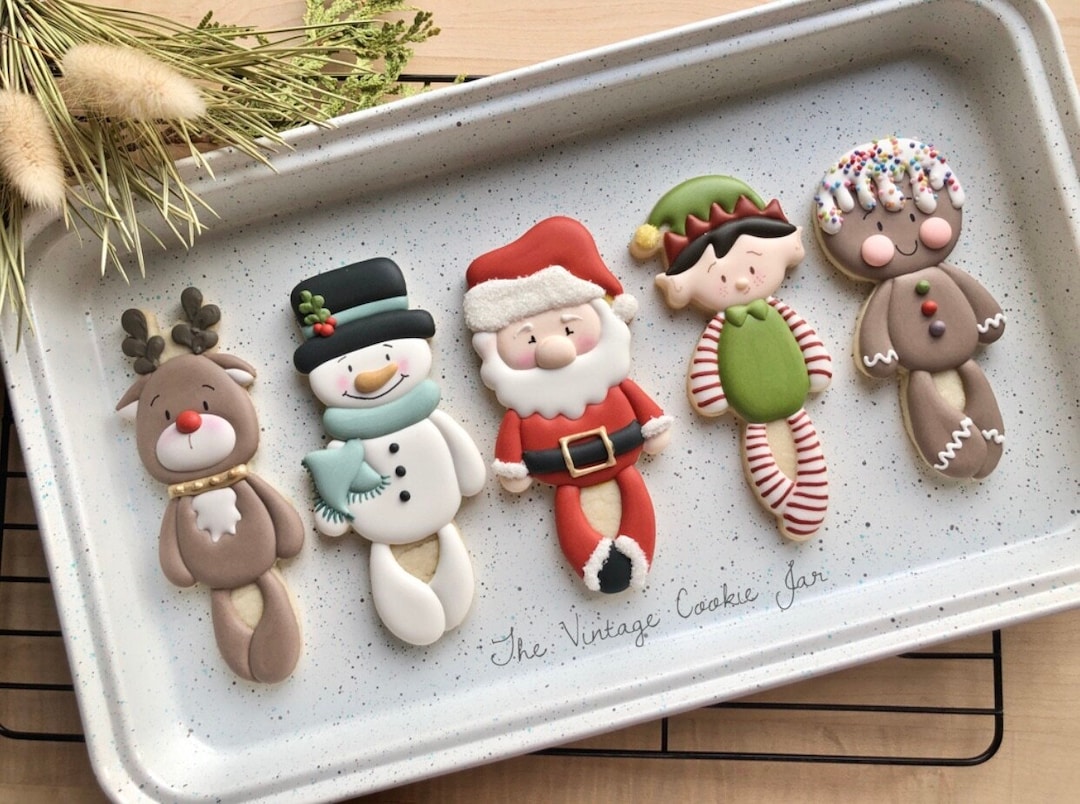 The Vintage Cookie Jar's Christmas Doll Cookie Cutter Set 5 Pc - Etsy