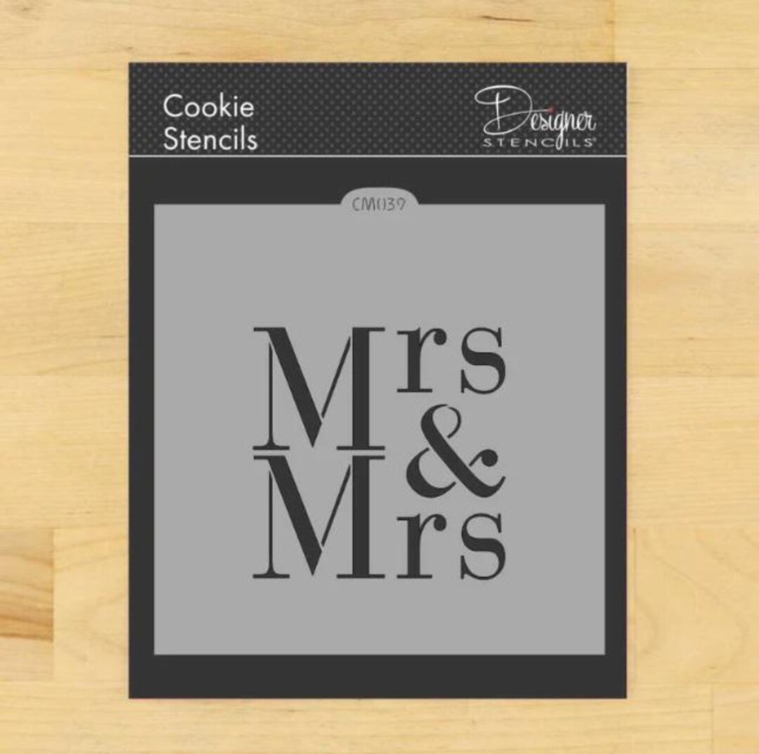 Mrs & Mrs Stencil - Etsy