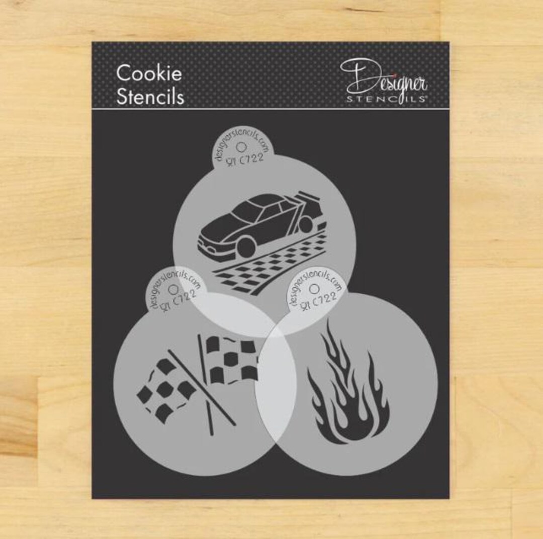 Race Car Stencil Set 3 Pc - Etsy