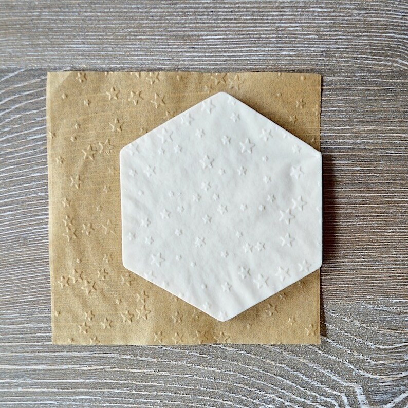 3D Parchment Texture Stars 6/pkg - Etsy