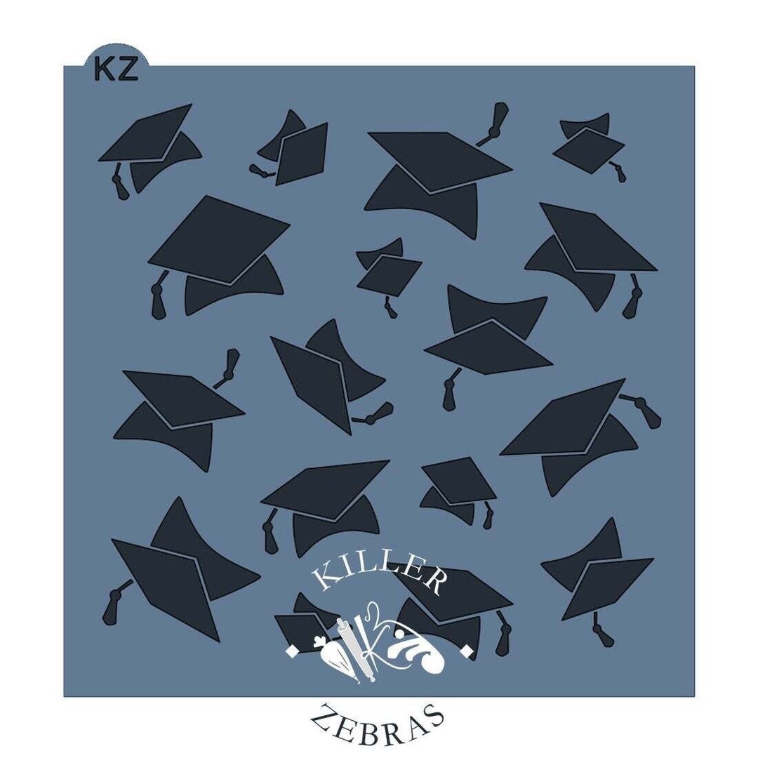 Graduation Caps Stencil - Etsy