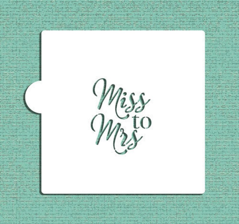 Miss to Mrs. Stencil - Etsy