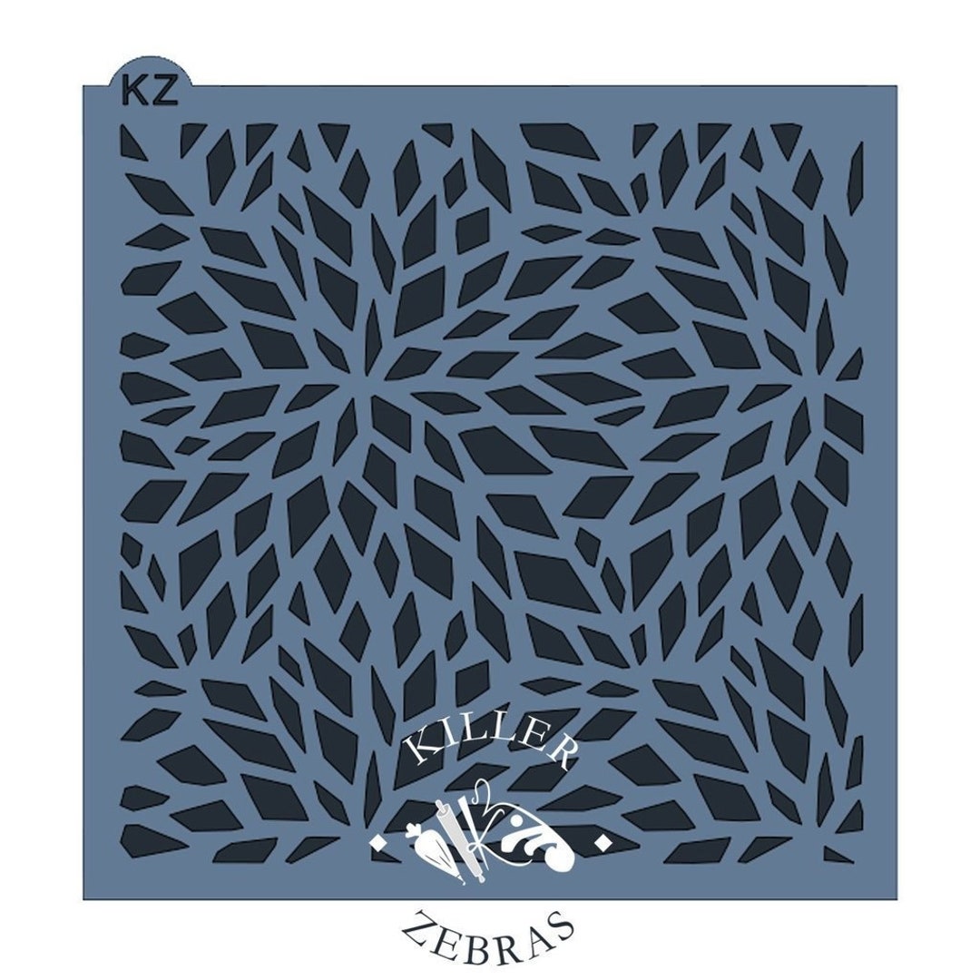 Ice Crystals Stencil - Etsy