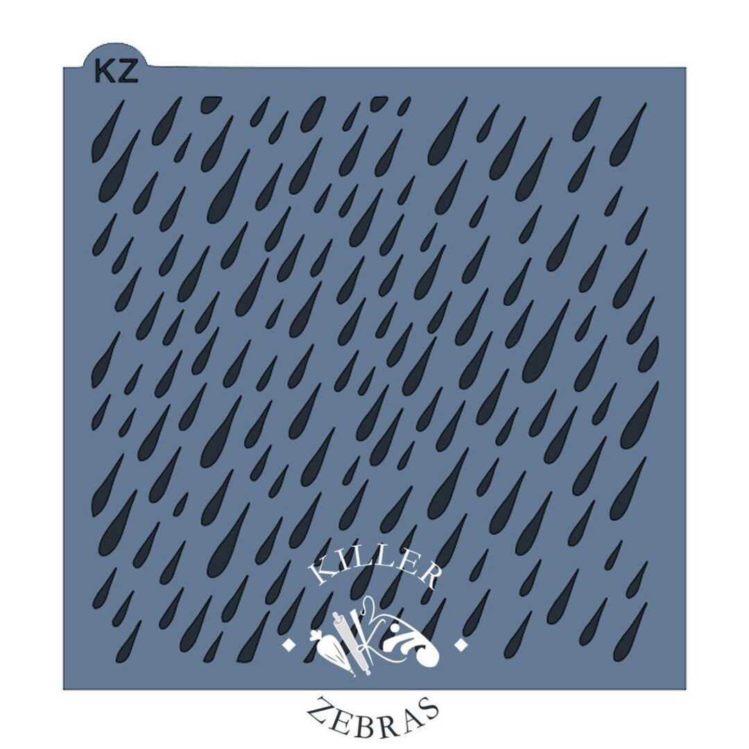 Rain Stencil - Etsy