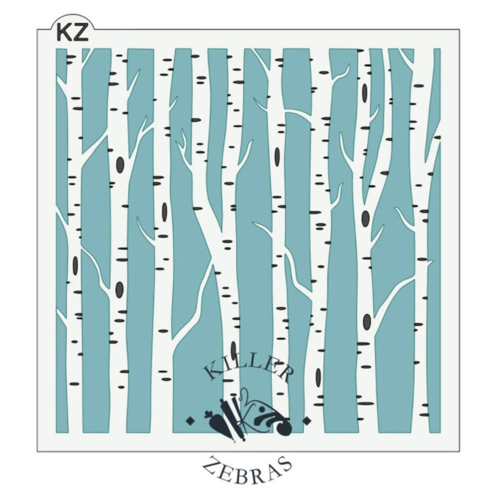 Birch Trees Stencil 2 Pc - Etsy