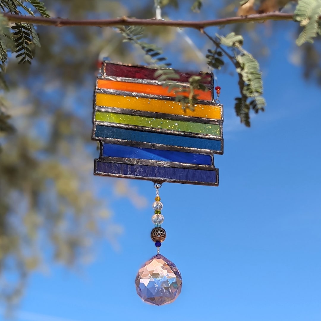 Suncatcher PRIDE Stained Glass LGBTQ Rainbows Glass Art - Etsy