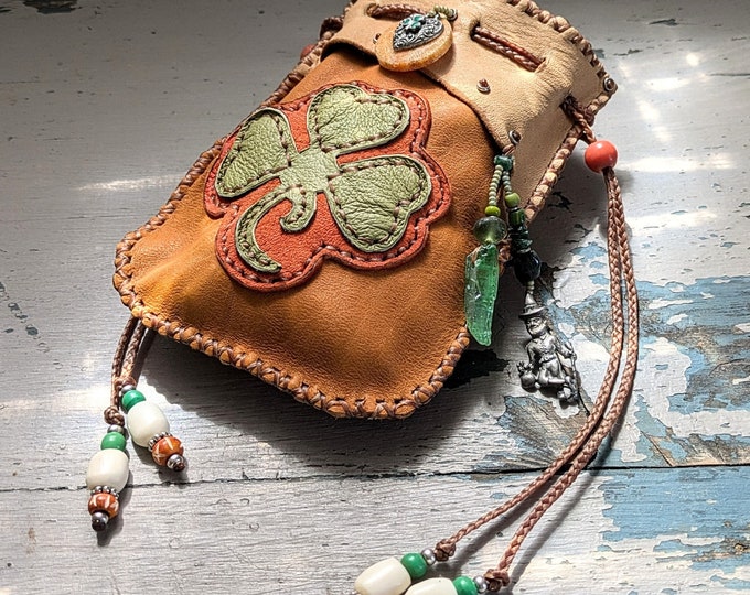 Medicine Bag ~EMERALD ISLE~ Spirit Pouch, Ireland, Irish Colors ...