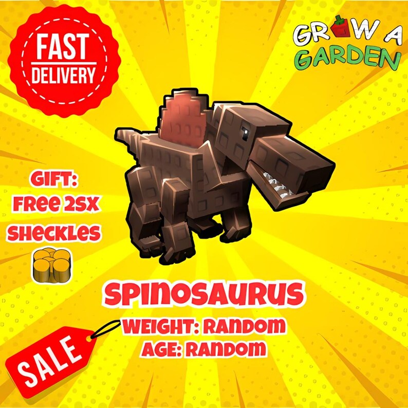 Grow A Garden | Spinosaurus | Instant Delivery - Etsy Australia
