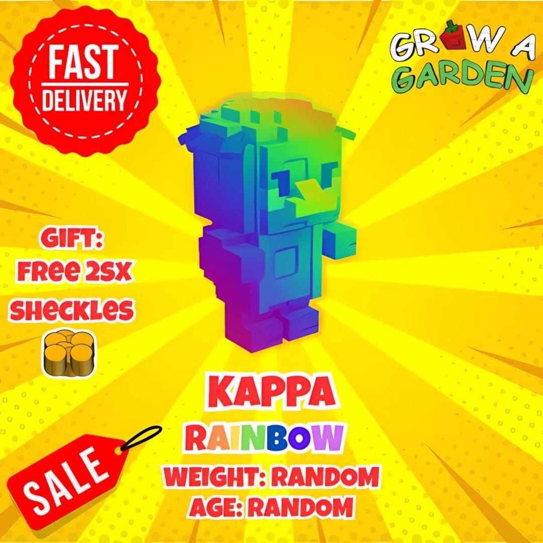 Grow A Garden | RAINBOW Kappa| Instant Delivery - Etsy Canada