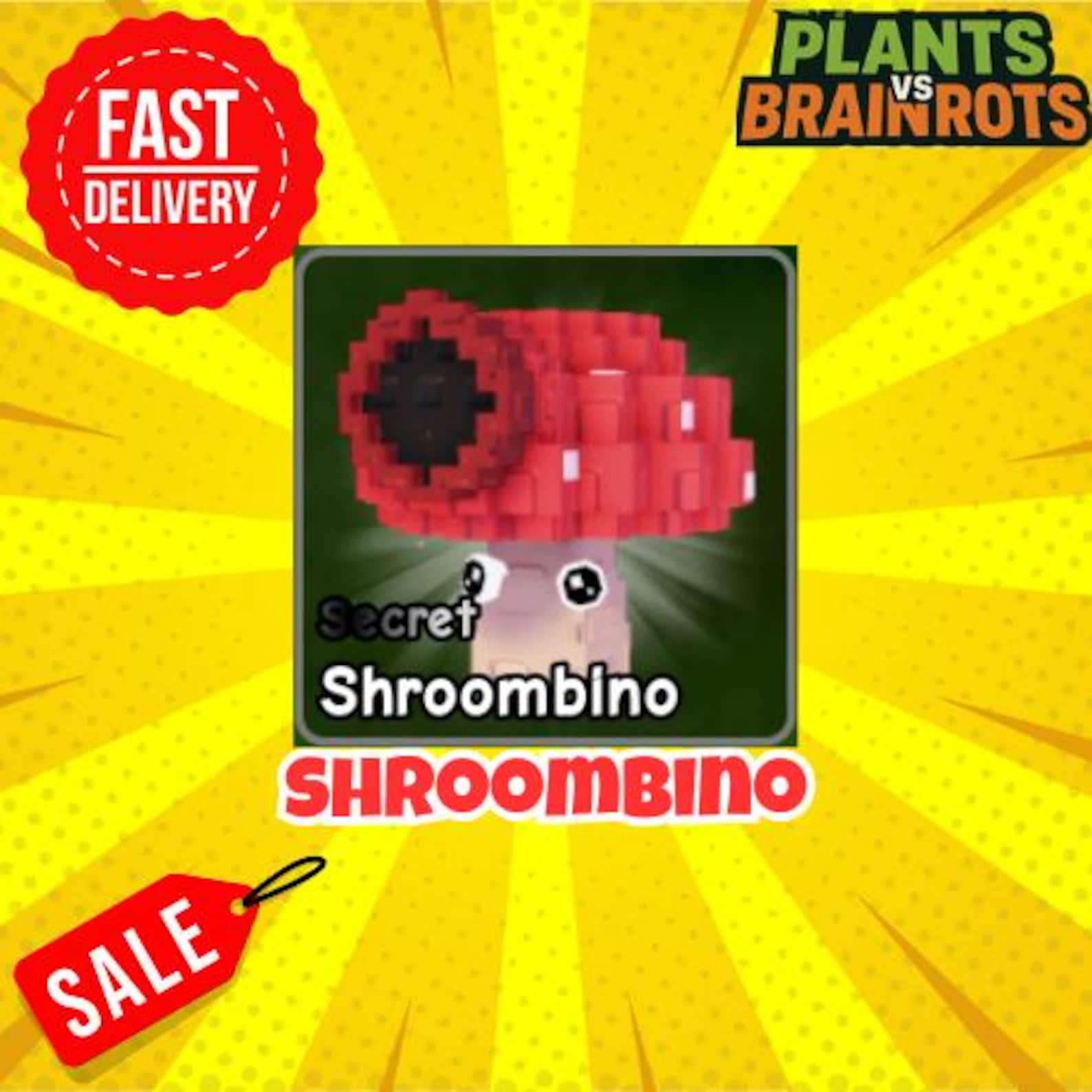 Plants Vs Brainrot | Shroombino | Instant Delivery - Etsy