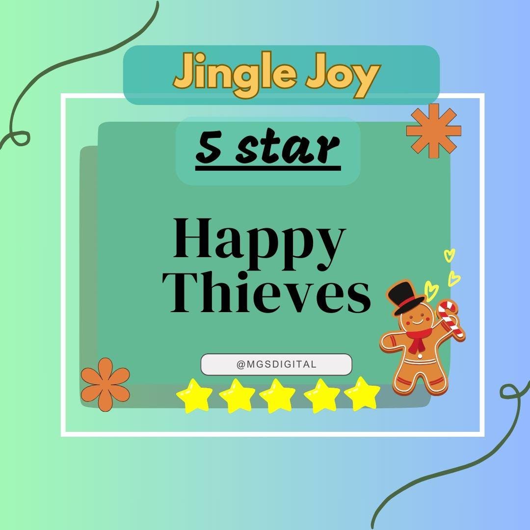 Happy Thieves Set 12, Mogo 5 Star Sticker - Etsy