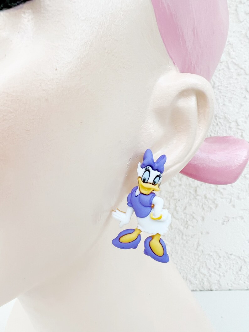 Disney Inspired Classic Daisy Duck Earrings - Etsy
