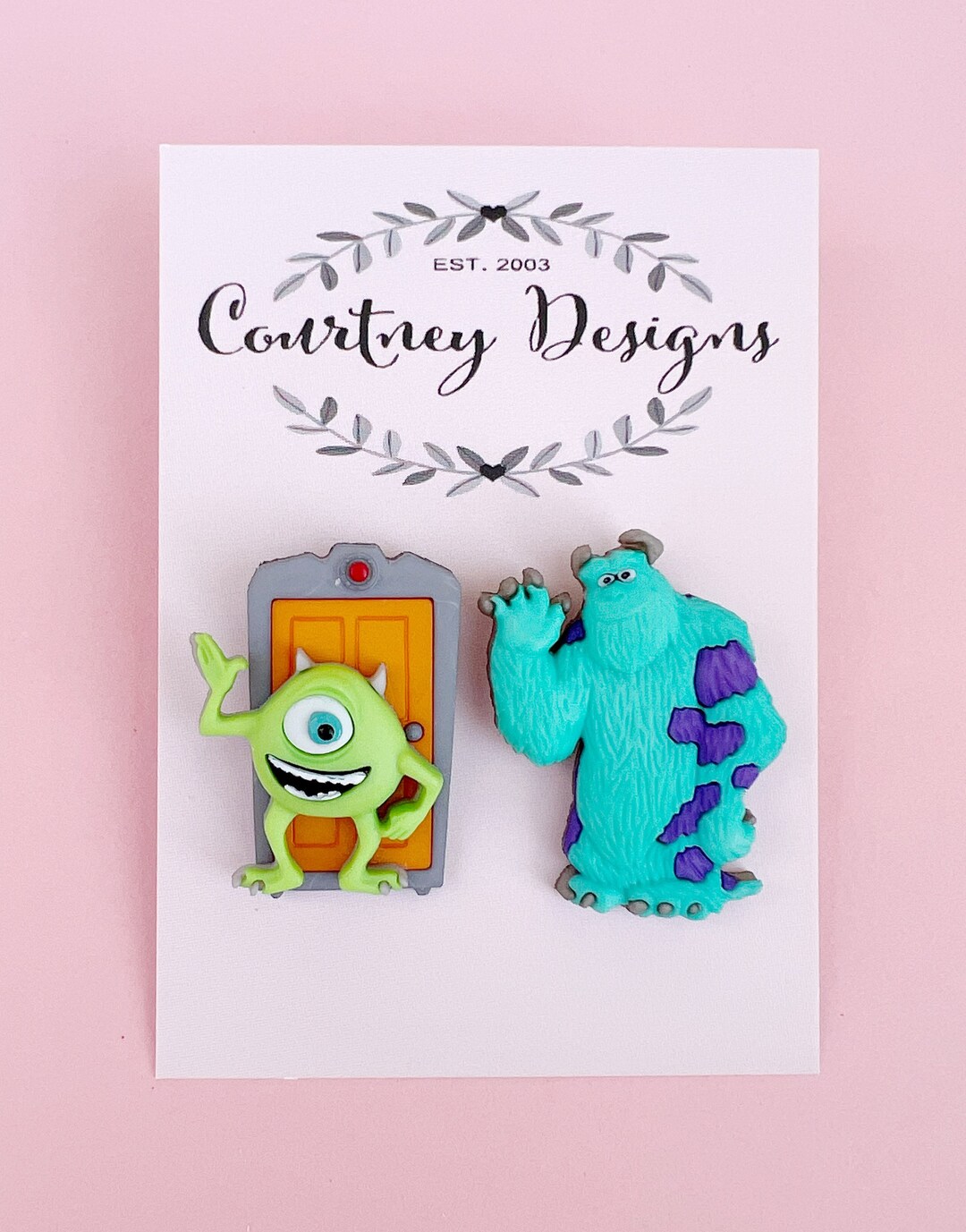 Disney Inspired Monsters Inc. Earrings Sulley Earrings Mike Wazowski ...