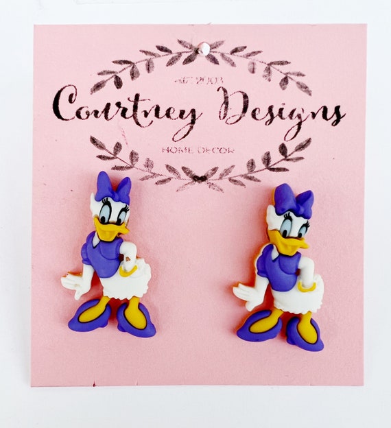 Disney Inspired Classic Daisy Duck Earrings | Etsy
