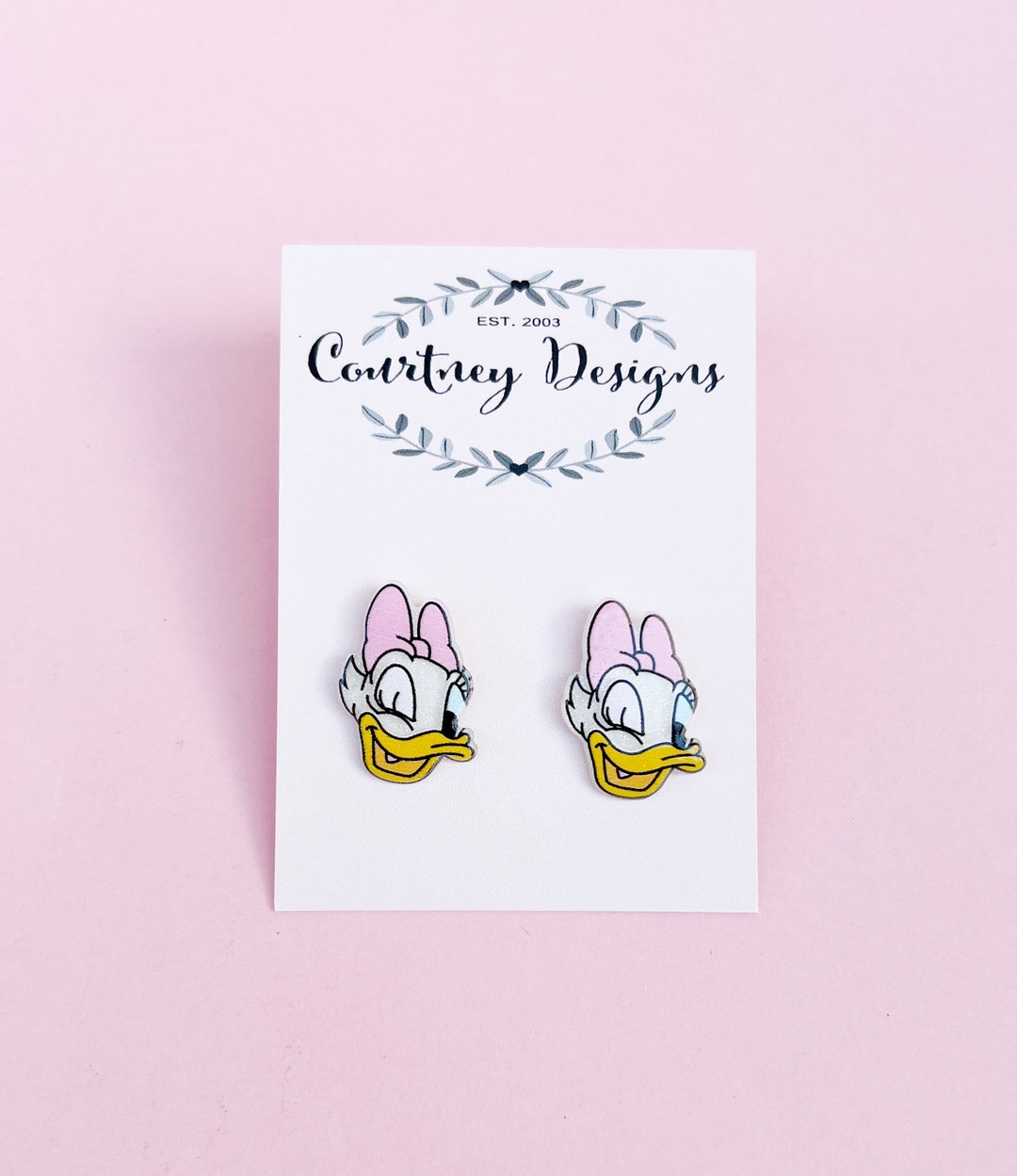 Disney Inspired Classic Daisy Duck Earrings - Etsy