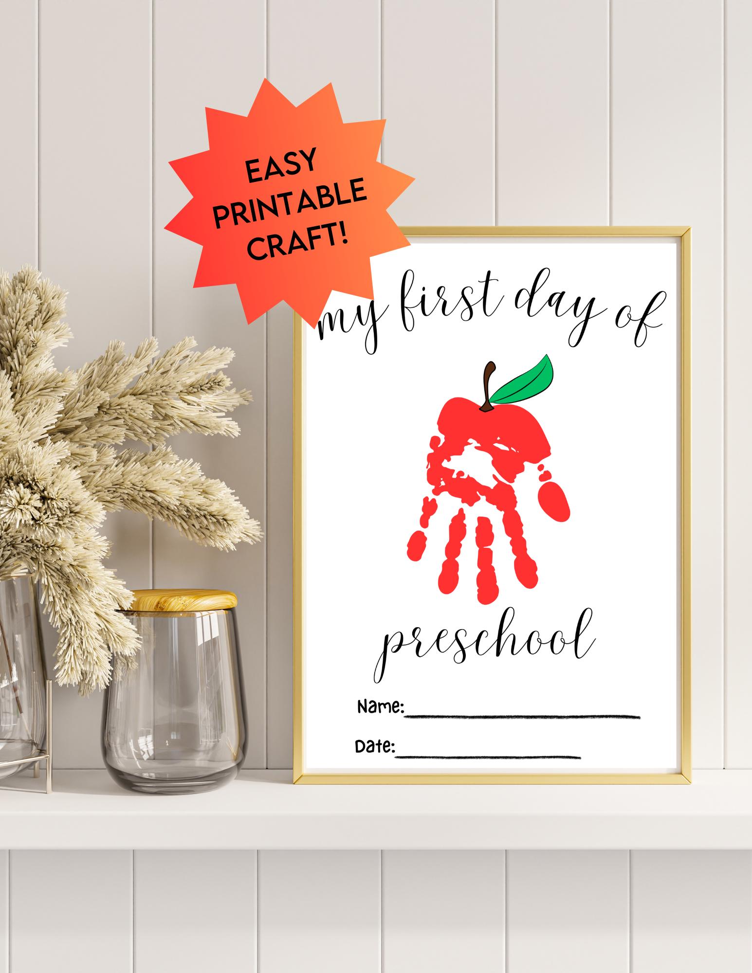 First Day of School Craft Back to School Craft School Craft First Day ...