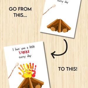 Summer Craft up North Handprint Craft Smores Craft up North Cabin 8 ...