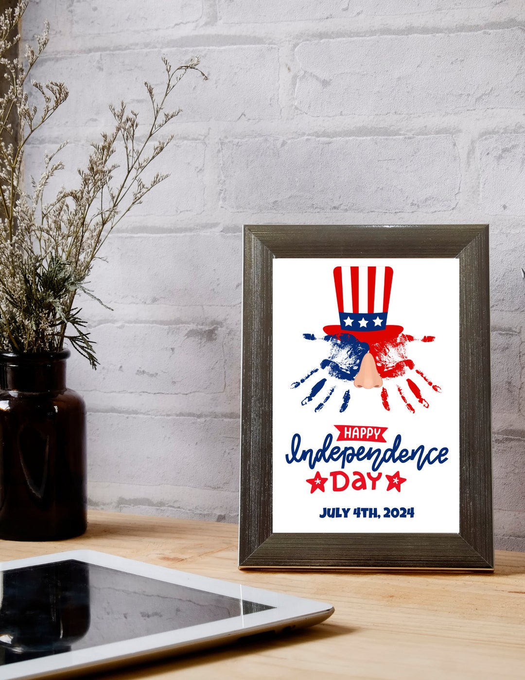 Fourth of July Craft Fourth of July Handprint Craft My First ...