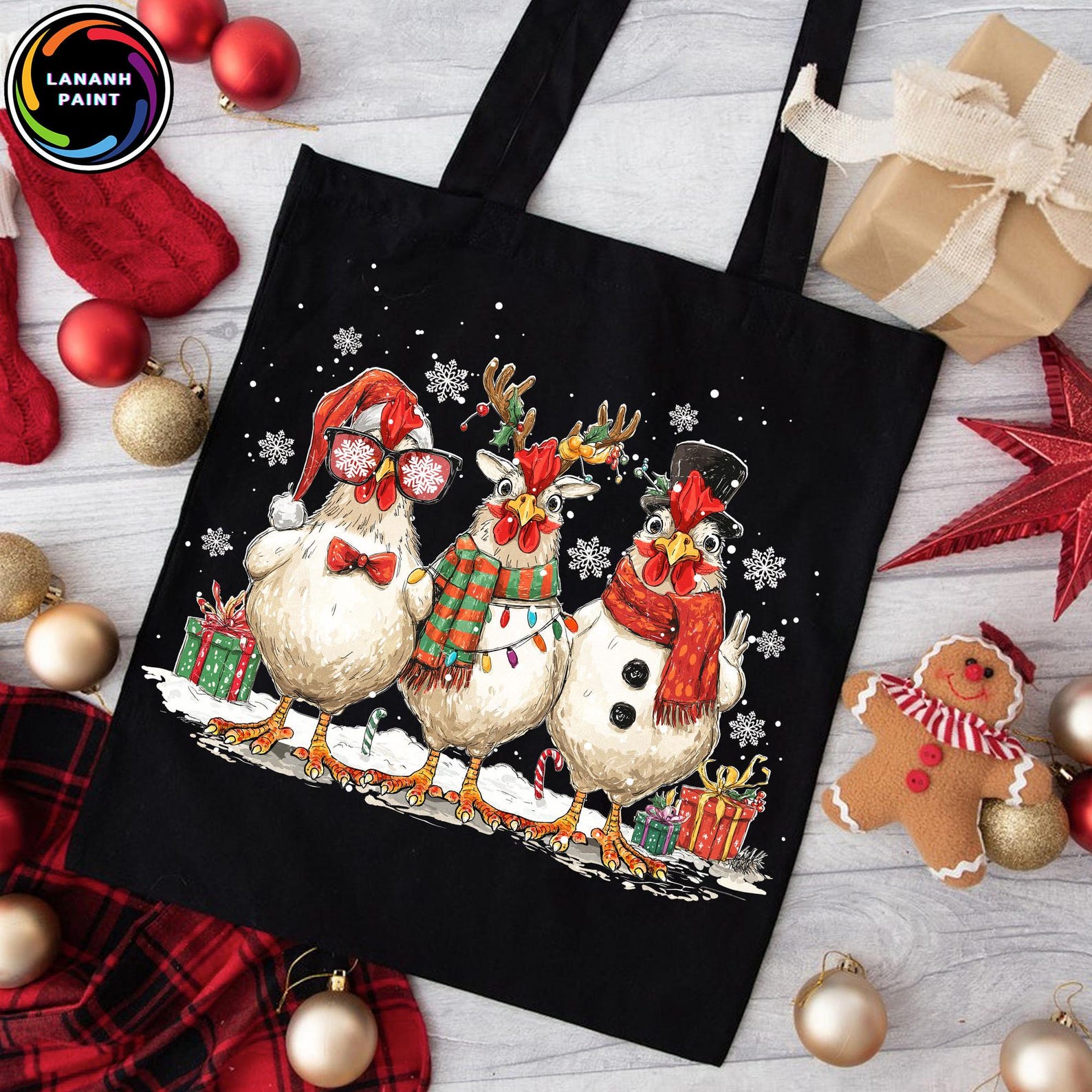 Trendy Chicken Holiday PNG, Xmas Chicken Mom Png, Christmas Farm PNG ...