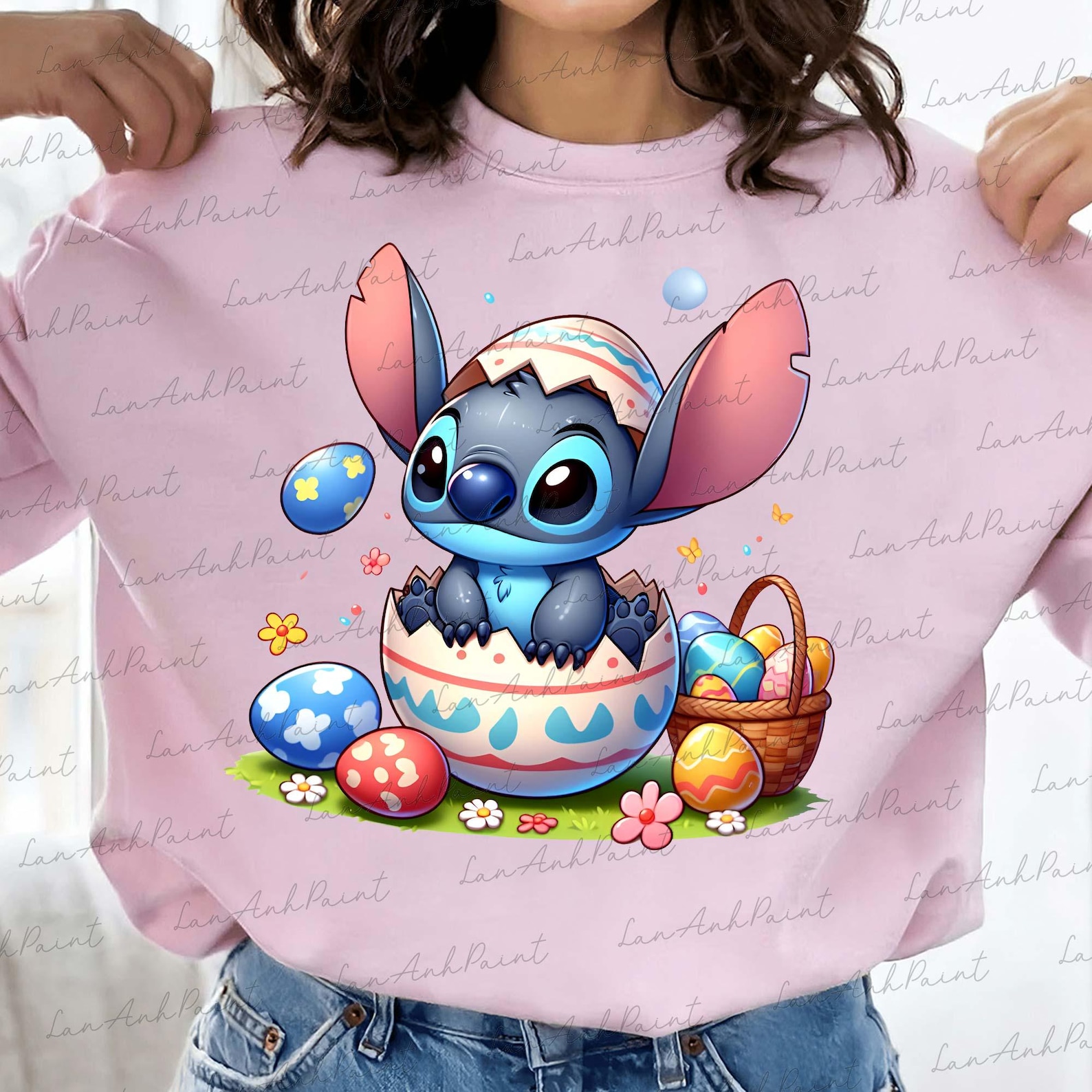 5 Oster Cartoon Png Bundle, Blaue Cartoon Ostern Png, Frohe Ostern Png ...