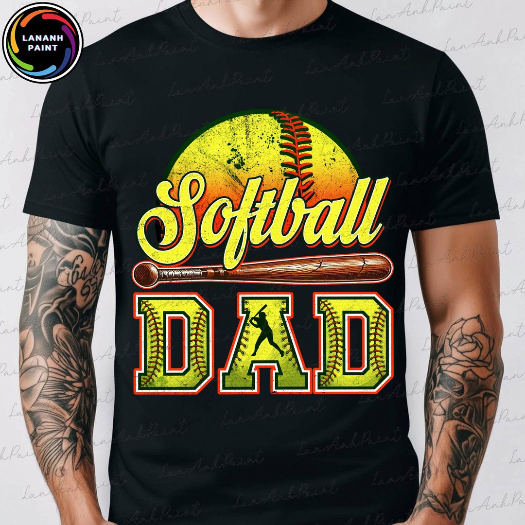 Retro Softball Dad Png, Softball Game Day Png, Softball Dad Like A ...