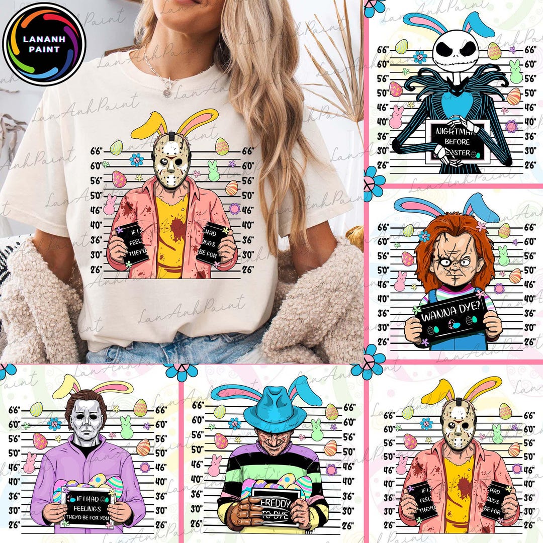 5+ Horror Movie Killer Mugshot Png Bundle, Funny Easter Png, Horror ...