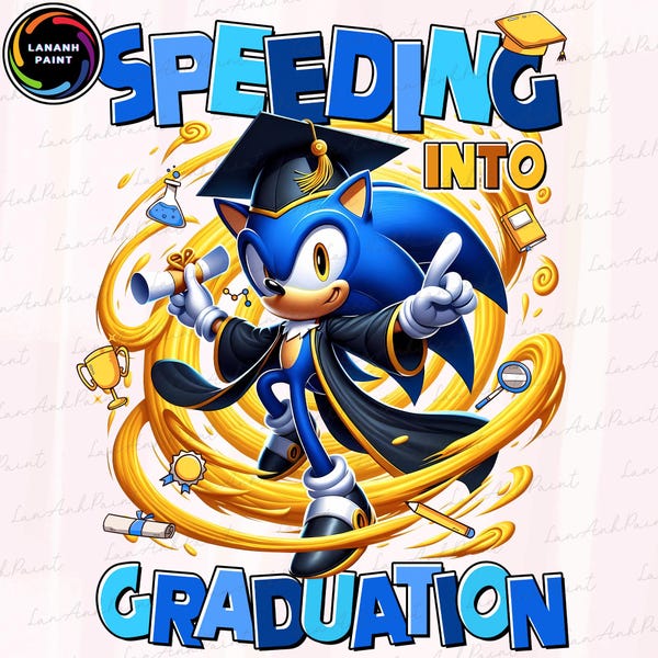 Sonic Graduation - Etsy