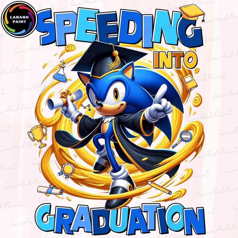 Sonic Graduation - Etsy
