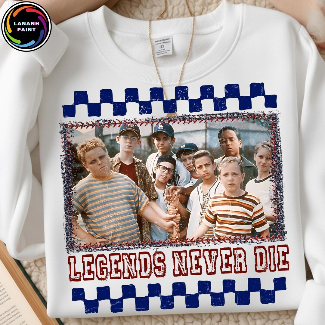 1990s Retro Baseball Legends Png, Never Die Baseball Shirt Design ...