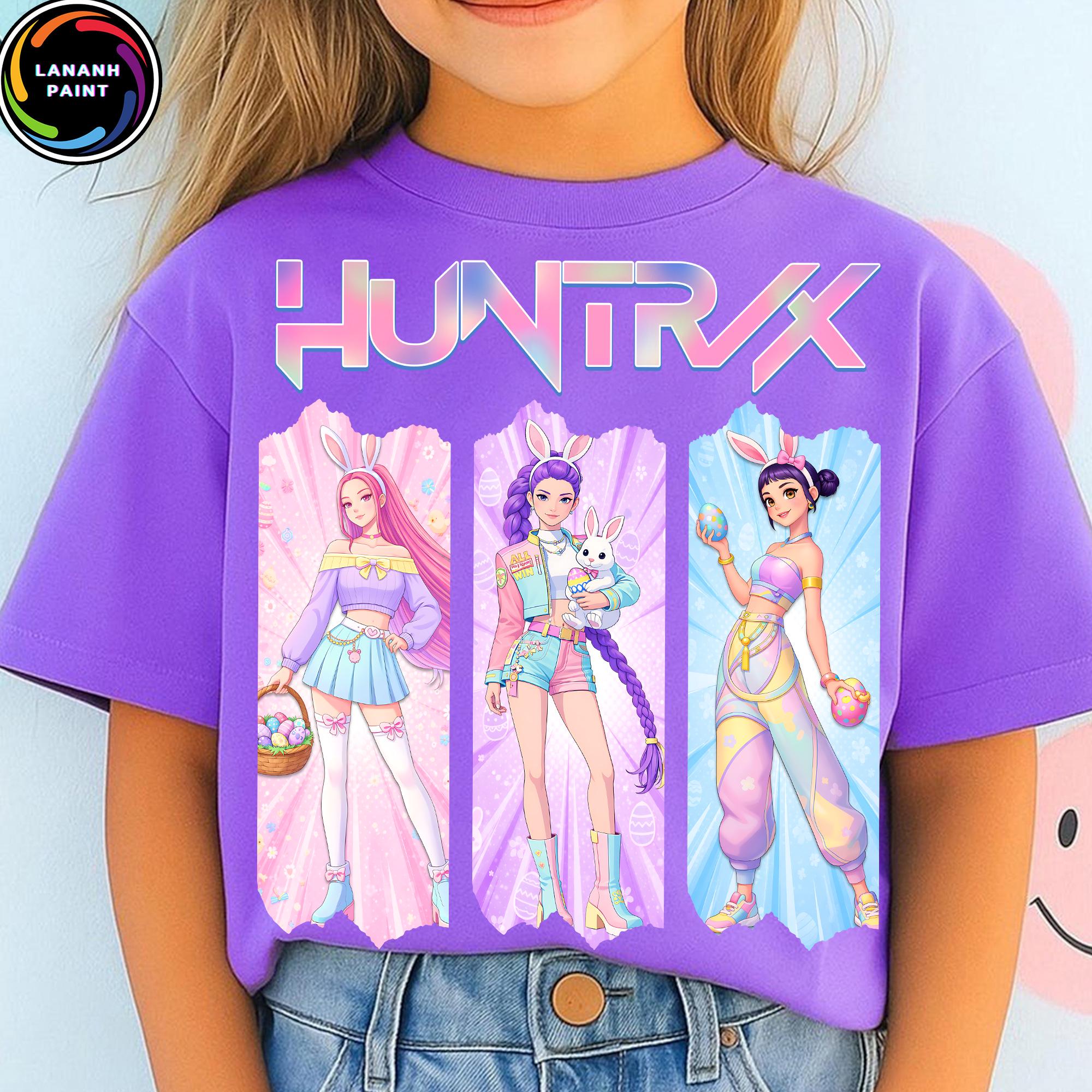 Kpop Easter Day PNG, K-pop Cartoon Girl Band, Easter Anime Girl Group ...
